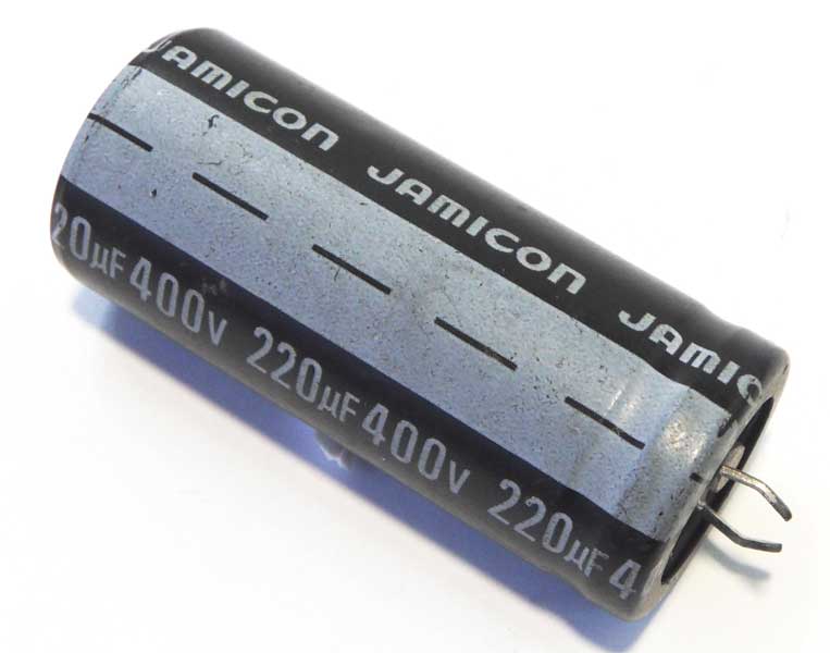 Кондензатор 220MF/400V JAMICON | Tpetrov.com
