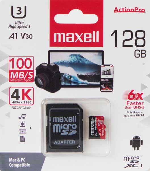 MEMORY MSD CARD 128GB MAXELL | Tpetrov.com