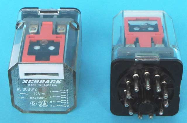 Реле 12V/10A SCHRACK 11p | Tpetrov.com