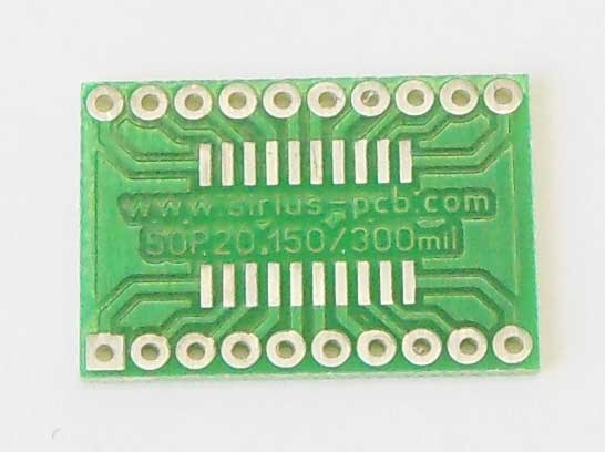 Цокъл платка SOP20/150-300MIL | Tpetrov.com