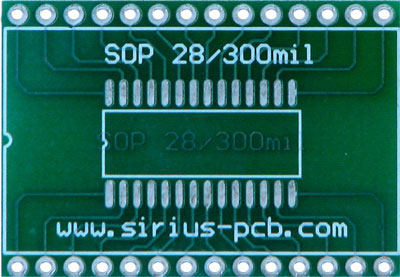 Цокъл платка SOP28/300MIL | Tpetrov.com