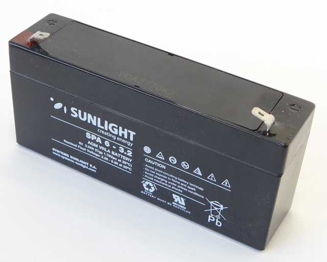 Акумулаторна батерия 6V/3.2AH SUNLIGHT | Tpetrov.com