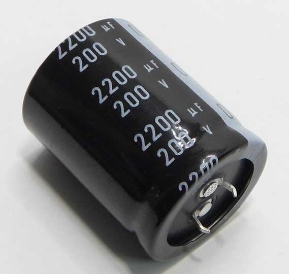Кондензатор 2200MF/200V NICHICON | Tpetrov.com