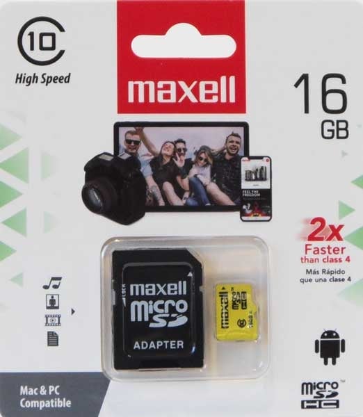 MEMORY MSD CARD 16GB MAXELL | Tpetrov.com