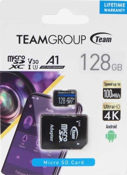 MEMORY MSD CARD 128GB TEAM GROUP | Tpetrov.com