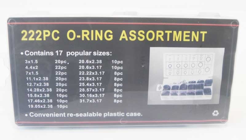 O-RING комплект 222бр. BLACK | Tpetrov.com