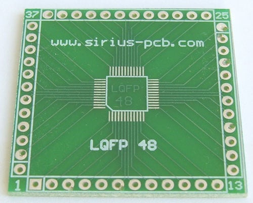 Цокъл платка LQFP48 | Tpetrov.com