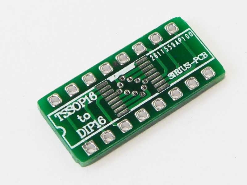 Цокъл платка TSSOP16 to DIP16 | Tpetrov.com